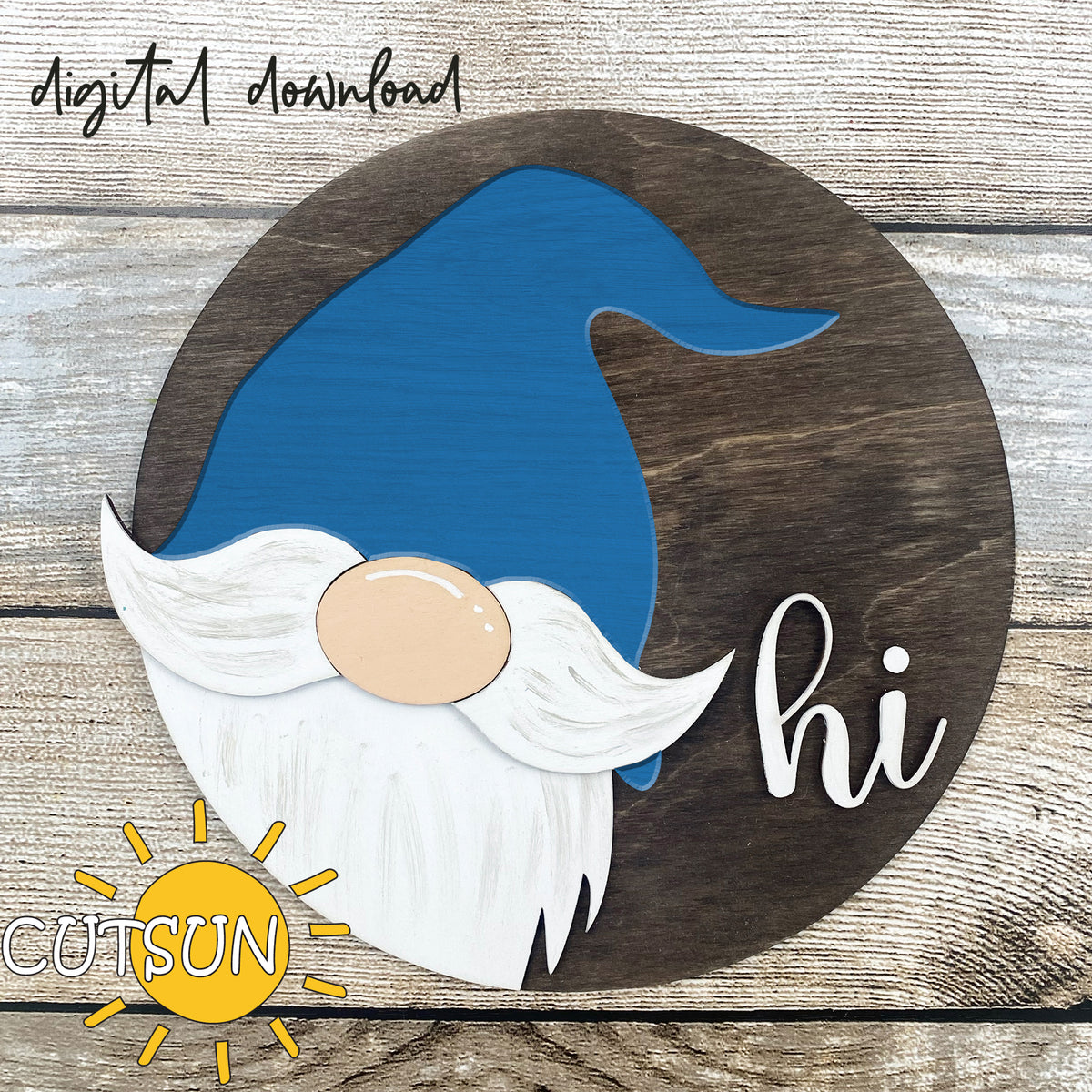 Freebie hat for the Interchangeable Round Gnome door hanger SVG Glowfo ...