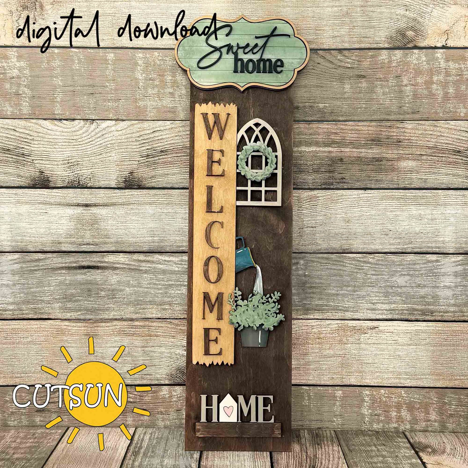 Sweet Home Add-On for Interchangeable Vertical Porch Leaner | Farmhous ...