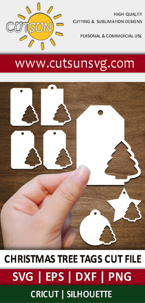 Christmas Tree Tags SVG bundle | Christmas bundle SVG – Cutsunsvg