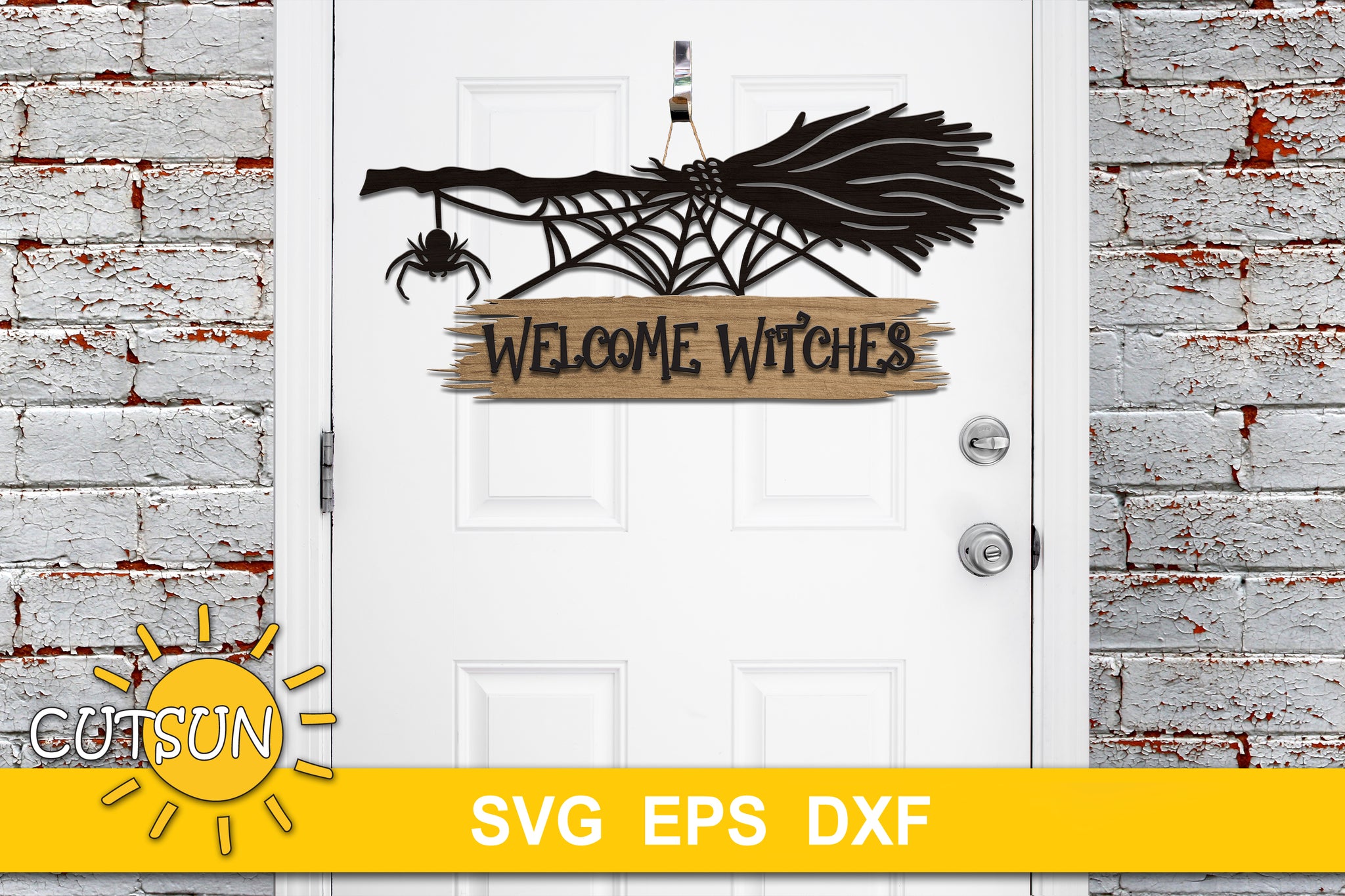 Welcome Witches Door hanger SVG | Halloween Welcome sign SVG – Cutsunsvg